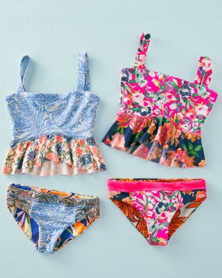 Maaji Peplum Tankini Set - Girls | Garnet Hill